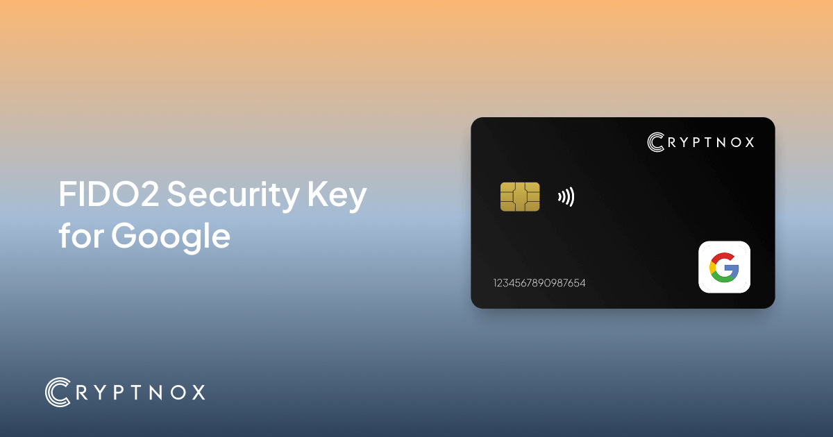 Cryptnox FIDO2 Card For Google Account Mobile Setup Guide